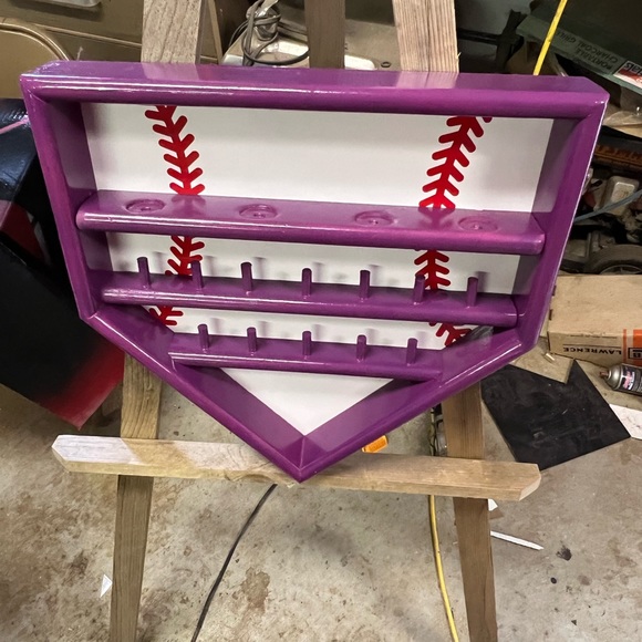 Handmade | Wall Decor | Baseball Or Softball Ring Display Every Ball ...